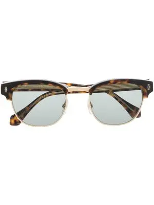 Cartier Tortoiseshell-effect Sunglasses - Brown