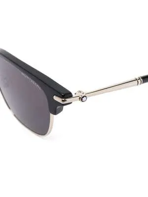 Montblanc Contrasting-bridge Sunglasses