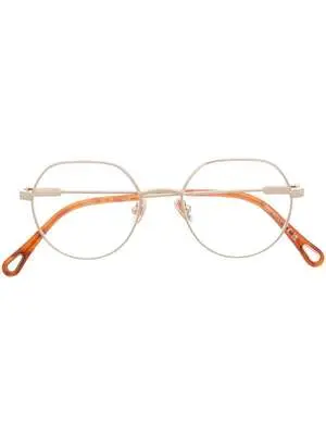 Chloé Round-frame Optical Glasses - Gold