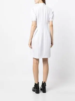 Shiatzy Chen Band-collar Short-sleeved Dress