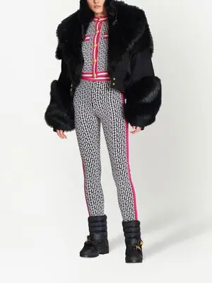 Balmain Logo-jacquard Knit Leggings