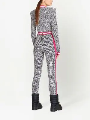 Balmain Logo-jacquard Knit Leggings