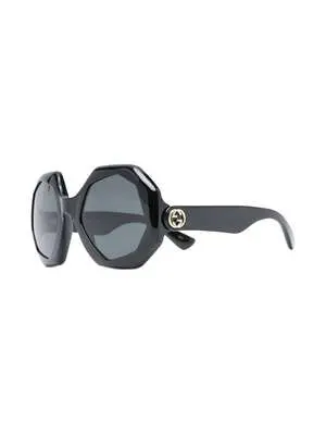 Gucci Geometric Frame Sunglasses