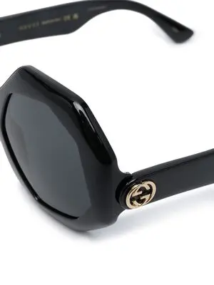 Gucci Geometric Frame Sunglasses
