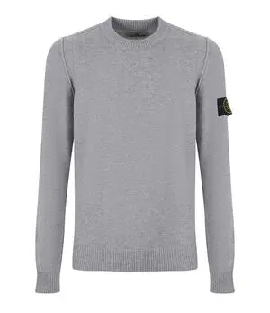 Stone Island Compass-patch Detail Crewneck Sweater