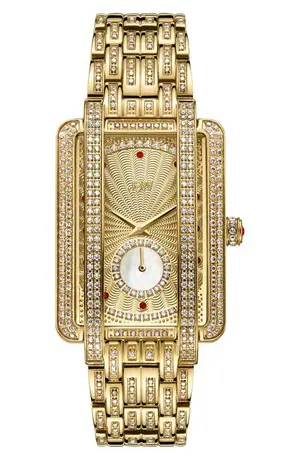 JBW Mink Platinum Diamond Bracelet Watch - 18k Gold
