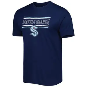 CONCEPTS SPORT Gray Seattle Kraken Badge T-shirt & Pants Sleep Set