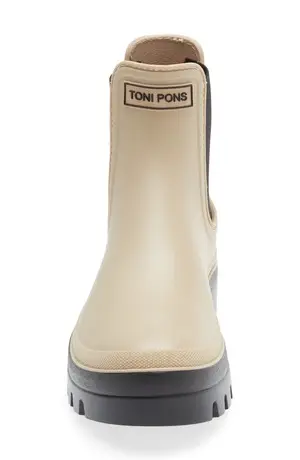TONI PONS Waterproof Chelsea Rain Boot - Beige