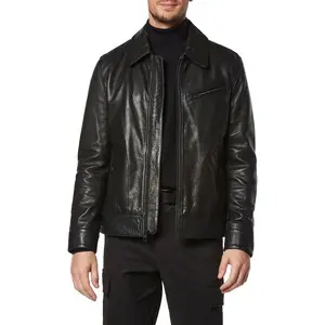 Andrew Marc Leather Trucker Jacket