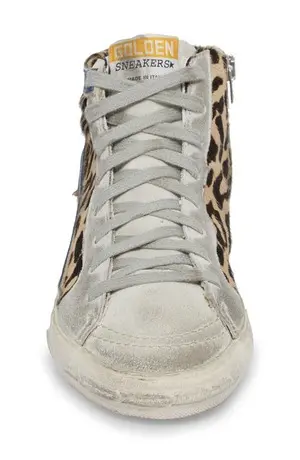 GOLDEN GOOSE Genuine Calf Hair High Top Sneakers