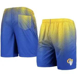 FOCO Gold Los Angeles Rams Pixel Gradient Training Shorts