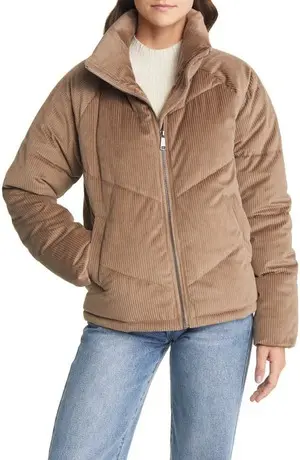 Vero Moda Debbie Harlie Corduroy Puffer Jacket
