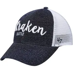 '47 47 Seattle Kraken Encore Mvp Trucker Snapback Hat - Navy