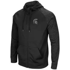 COLOSSEUM Michigan State Spartans Tonal Raglan Full-zip Hoodie
