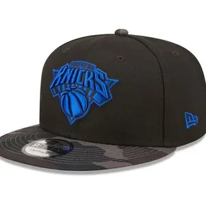 New Era New York Knicks Camo Visor 9fifty Snapback Hat
