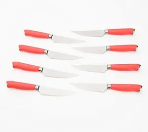 COOK'S ESSENTIALS 8-piece Japanese Steel Steak Knife Set - One-color