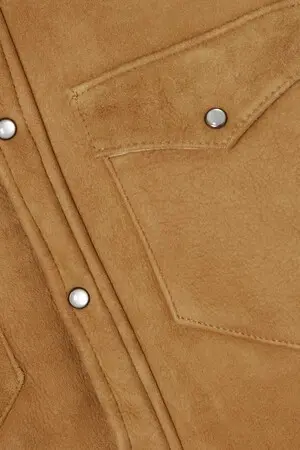 FORTELA Leather-trimmed Shearling Jacket