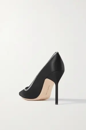 Manolo Blahnik Bb 105 Crystal-embellished Pumps
