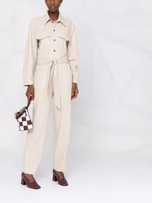 Nanushka Belted Long-sleeved Boilersuit
