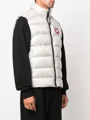 Canada Goose Crofton Logo-patch Padded Gilet - Silver