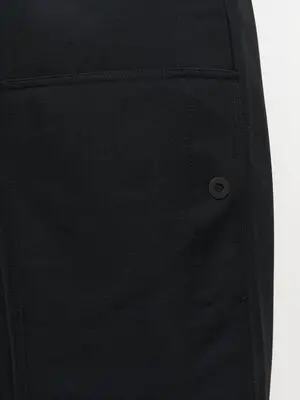 Off-White High-waisted Wide-leg Trousers - Black