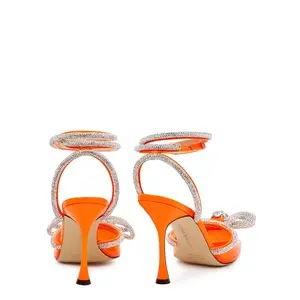Mach & Mach Double Bow 100 Embellished Pvc Pumps
