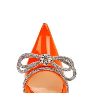 Mach & Mach Double Bow 100 Embellished Pvc Pumps