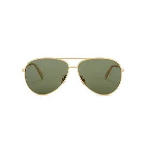 Celine Tone Aviator-style Sunglasses, Sunglasses, Green Lenses