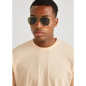 Celine Tone Aviator-style Sunglasses, Sunglasses, Green Lenses