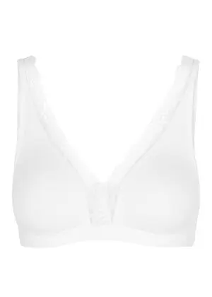Hanro Lace-trimmed Soft-cup Bra - White
