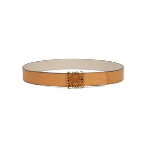 Loewe Anagram Light Brown Reversible Leather Belt