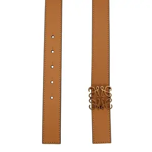 Loewe Anagram Light Brown Reversible Leather Belt