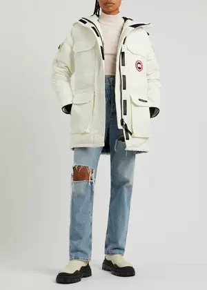 Canada Goose Expedition Hooded Arctic-tech Parka - White