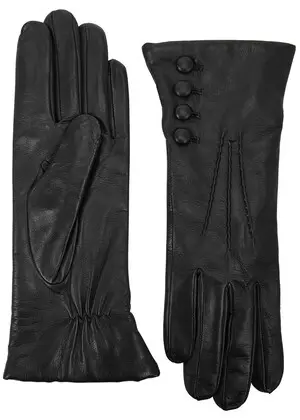 DENTS Evelyn Leather Gloves - Black