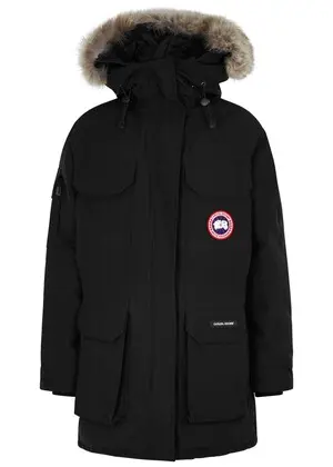 Canada Goose Expedition Fur-trimmed Arctic-tech Parka, Coat - Black