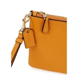 COACH Grained Leather Pouch