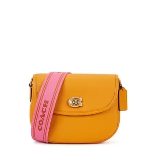 COACH Willow Orange Leather Cross-body Bag