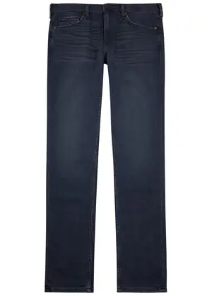 Paige Lennox Slim-leg Jeans Mid Blu