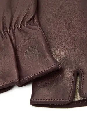 HANDSOME STOCKHOLM Essentials Leather Gloves - Burgundy