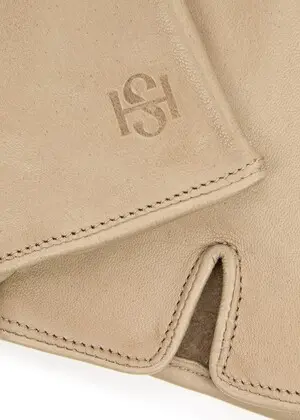 HANDSOME STOCKHOLM Leather Gloves - Beige