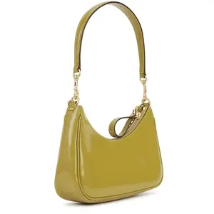 Tory Burch Mercer Olive Leather Shoulder Bag