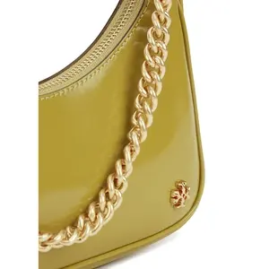 Tory Burch Mercer Olive Leather Shoulder Bag