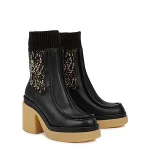 Chloé Jamie 90 Leather Ankle Boots