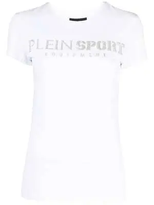 PLEIN SPORT Logo-print Short-sleeve T-shirt - White