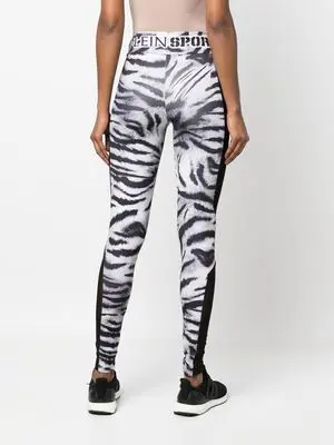 PLEIN SPORT Tiger High-waist Leggings