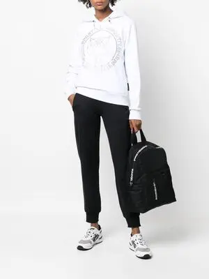 PLEIN SPORT Logo-print Tiger Hoodie - White