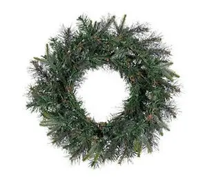 VICKERMAN 24' Cashmere Artificial Christmas Wre Th, Unlit
