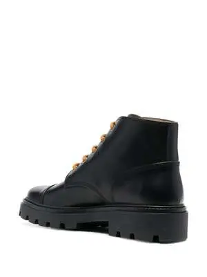 TOD'S Lace-up Leather Ankle Boots