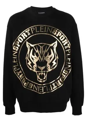 PLEIN SPORT Tiger-head Logo Sweatshirt
