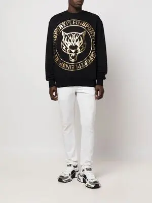 PLEIN SPORT Tiger-head Logo Sweatshirt